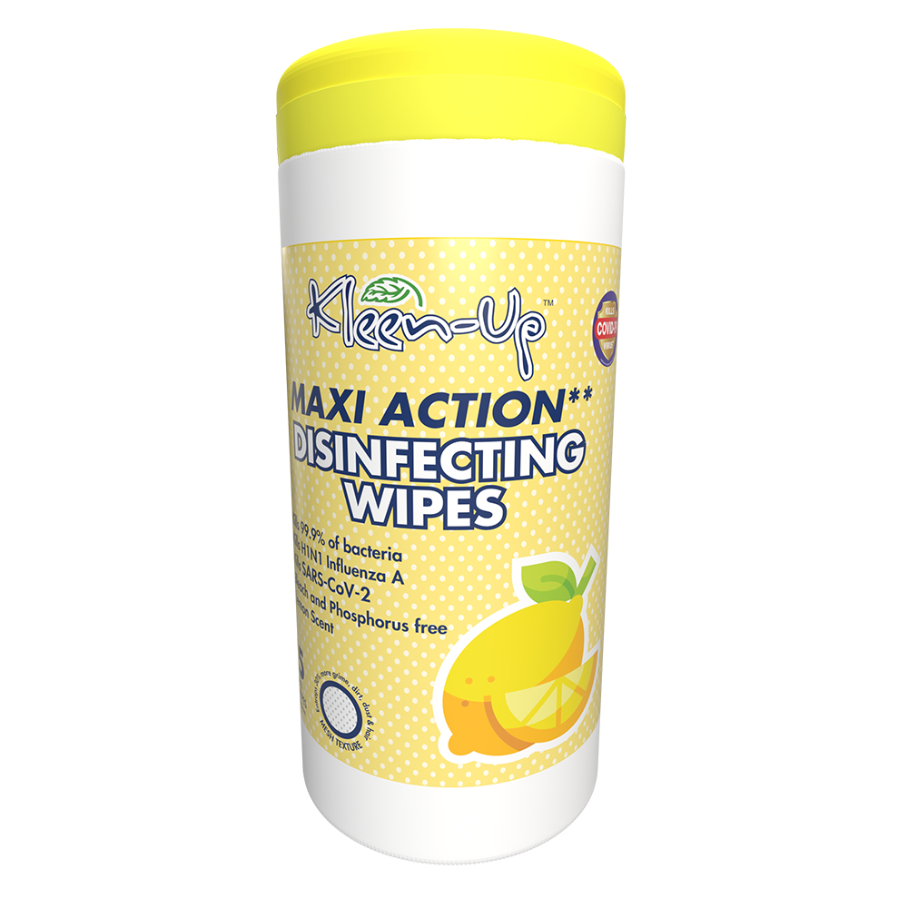 Kleen-Up Maxi Action Disinfecting Wipes (75 sheets)