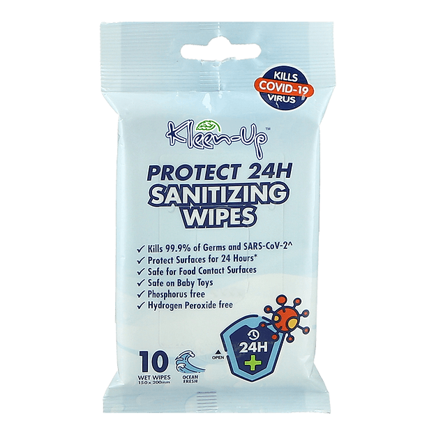 Kleen-Up Protect 24H Sanitizing Wipes (10 sheets)