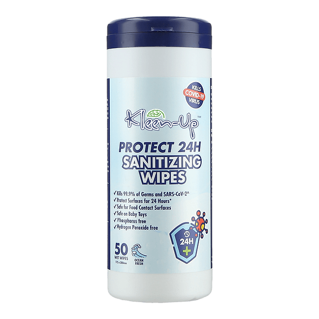 Kleen-Up Protect 24H Sanitizing Wipes (50 sheets)